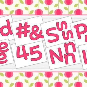 Bulletin Board Border and Letters Combo Set, Printable Spring Decor for ...