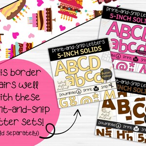 Birthday Bulletin Board Border Strips | Printable Happy Birthday Trim ...