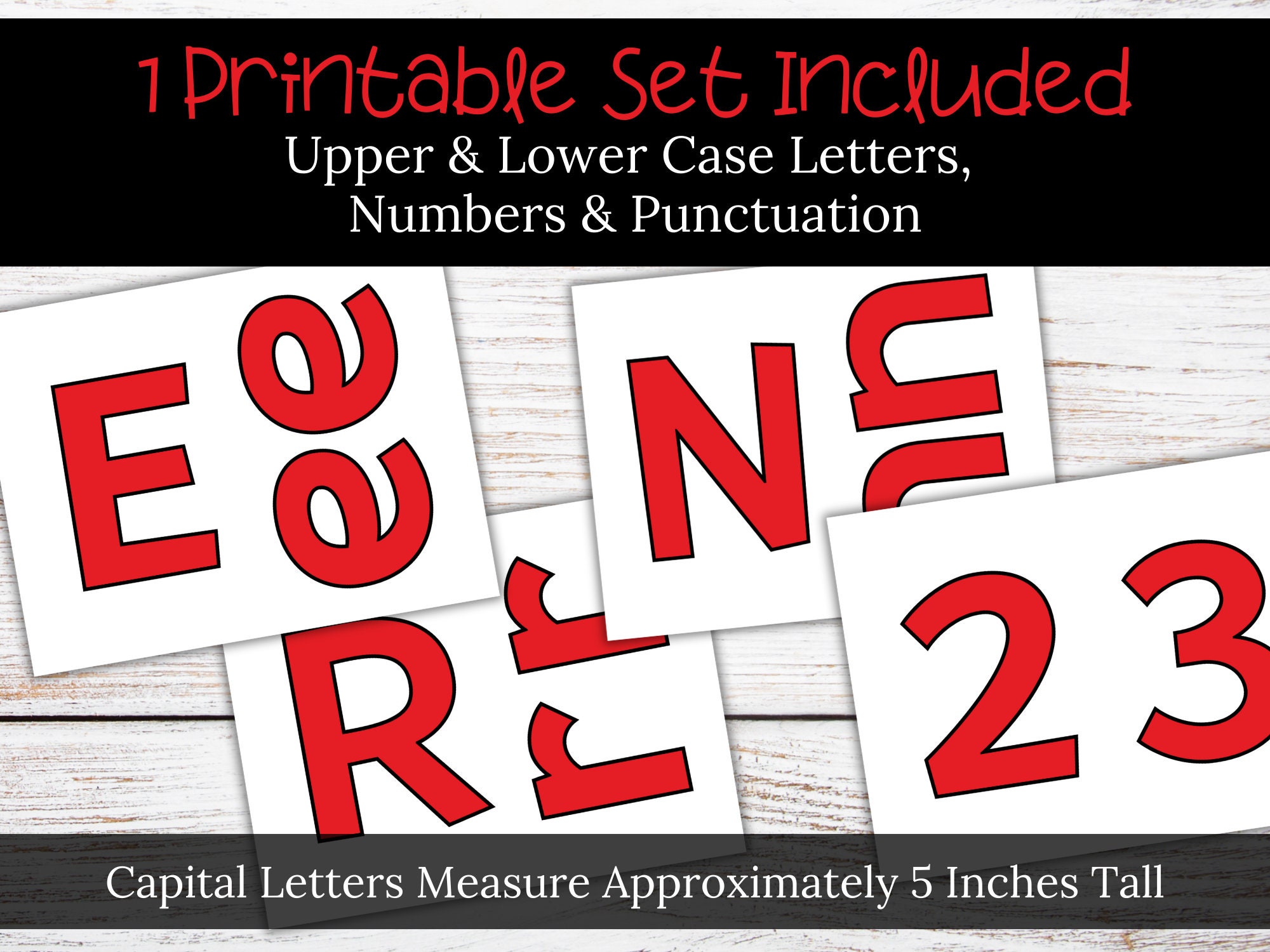 Candy Apple Red Bulletin Board Letters, Signs & Display Boards ...