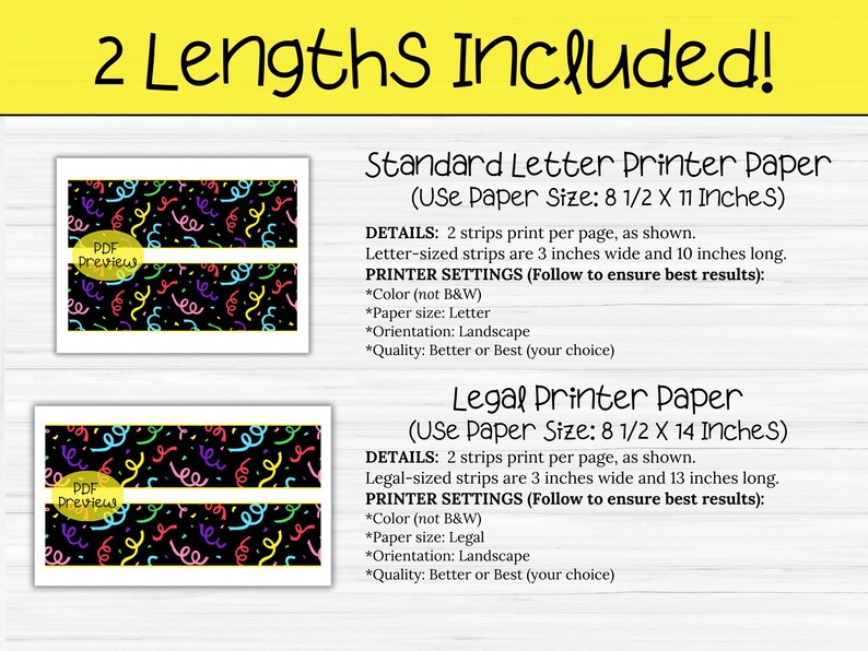 Birthday Bulletin Board Border Strips | Printable Party Trim ...