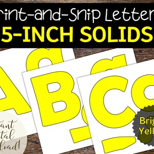 Printable Yellow Bulletin Board Letters With Black Outline for ...