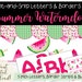 Watermelon Bulletin Board Set Printable Letters Bunting - Etsy