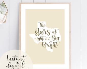 Deep in the Heart of Texas Art Print - Etsy