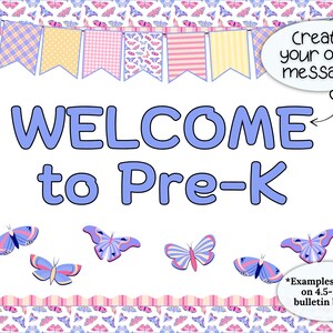 Butterfly Bulletin Board Kit: Pastel Classroom Decor (digital Download ...