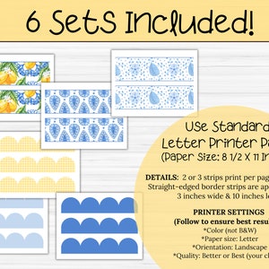 Borders for Classroom Bulletin Board | Printable Border Strips ...