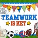 Sports Teamwork Bulletin Board Kit | Classroom Decor (printable) - Etsy