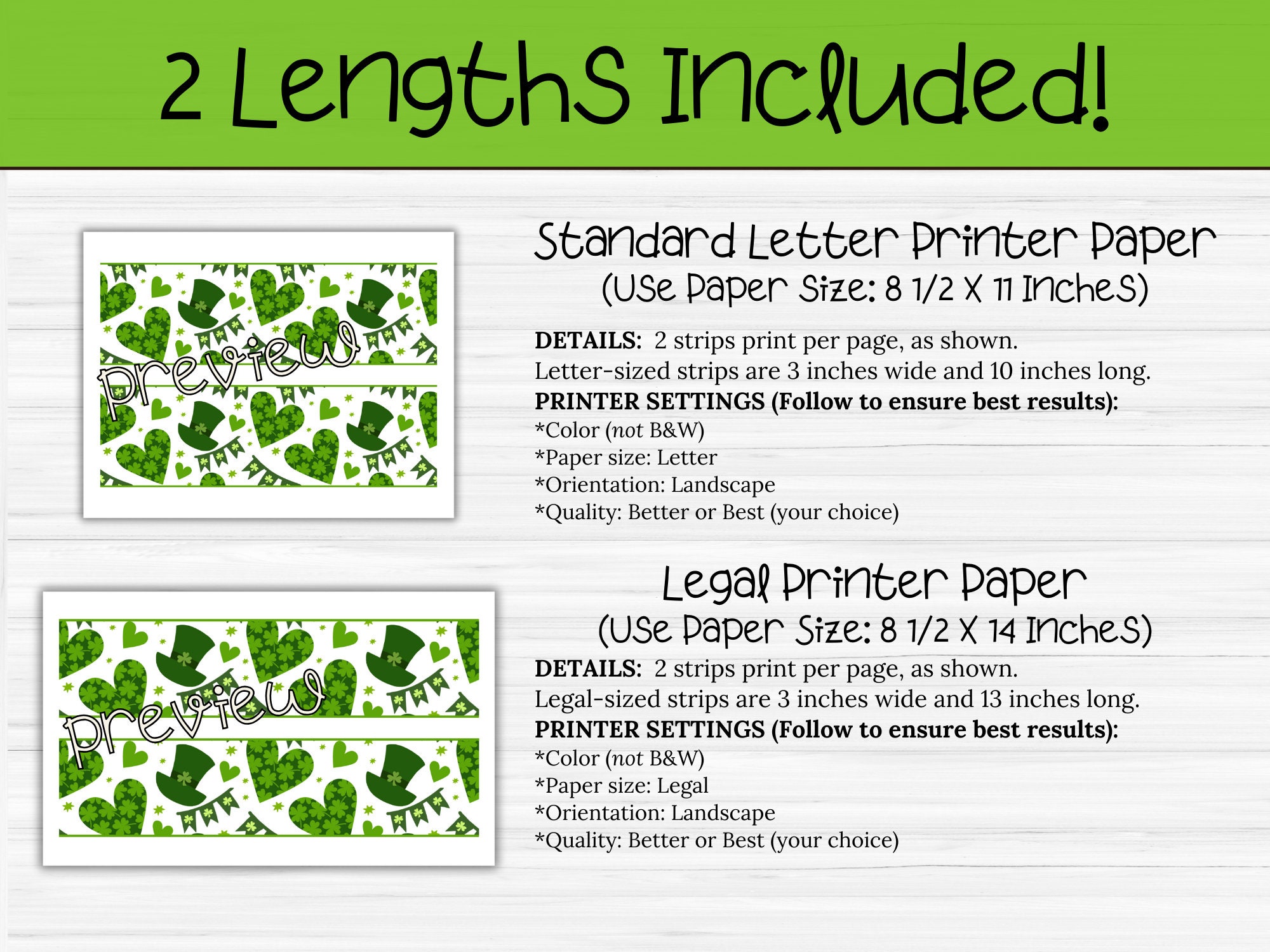 Hearts of Clover Bulletin Board Border, Printable St. Patrick's Day ...