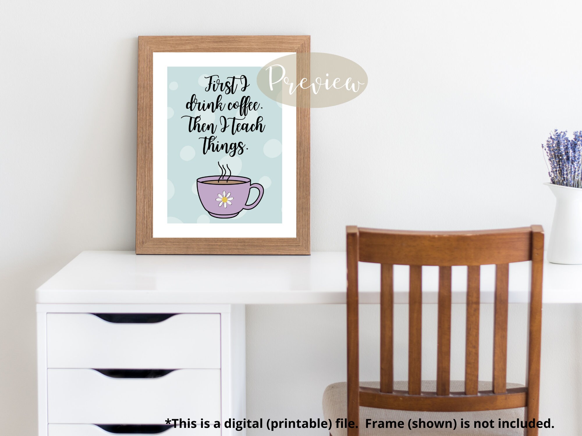 Coffee Poster Prints for Teachers Printable Classroom Poster - Etsy