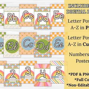 Alphabet & Number Classroom Posters | Print and Cursive Letters ...