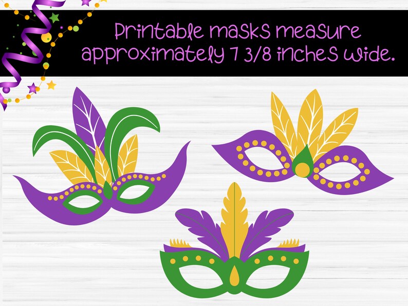 Mardi Gras Bulletin Board Set Printable Carnival & Mardi Gras Classroom ...