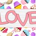 Valentine Cupcakes Printable Pink Bulletin Board Letters and - Etsy