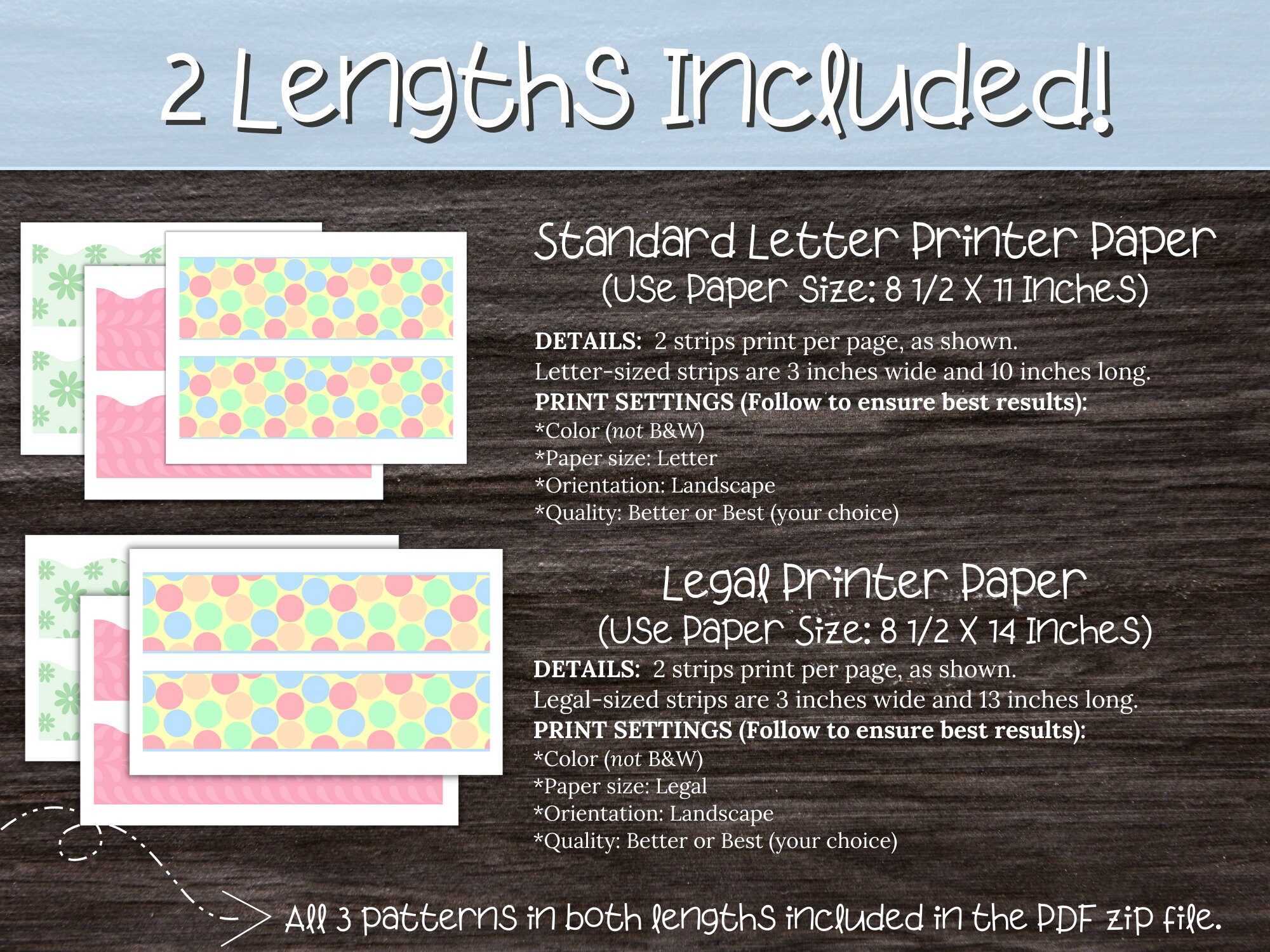 Printable Border Set, Pastel Polka Dots Trim for Teacher's Classroom ...