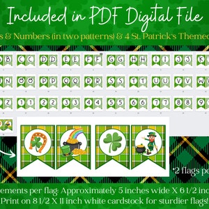 Printable St. Patrick's Day Bunting Banner Flags, DIY Holiday Decor for ...