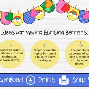 Rainbow Themed Bulletin Board Kit, Elementary Classroom, Printable Set ...