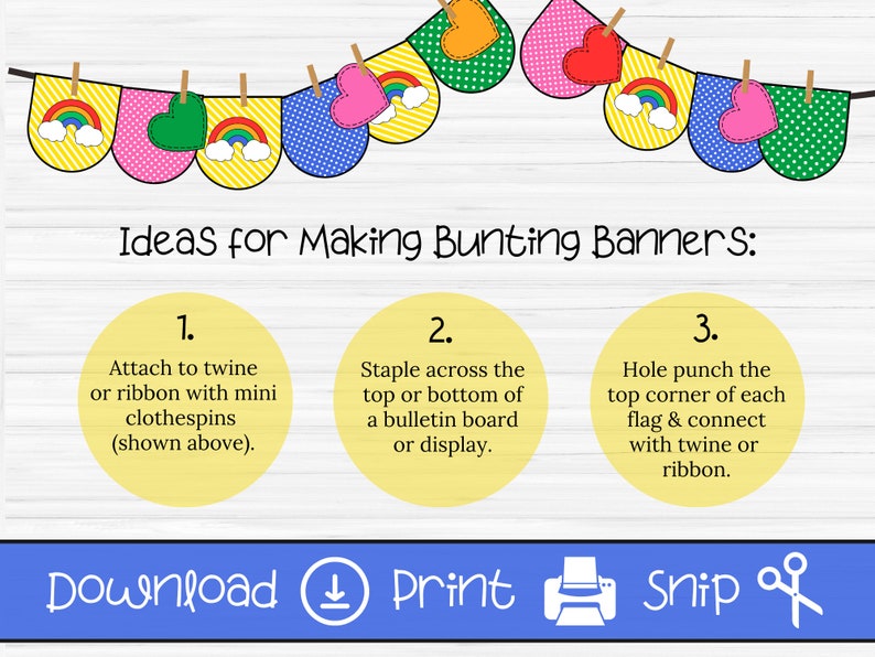 Rainbow Themed Bulletin Board Kit, Elementary Classroom, Printable Set ...