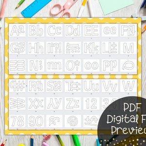 Big Printable Bulletin Board Letters for Teacher's Classroom, DIY Signs ...