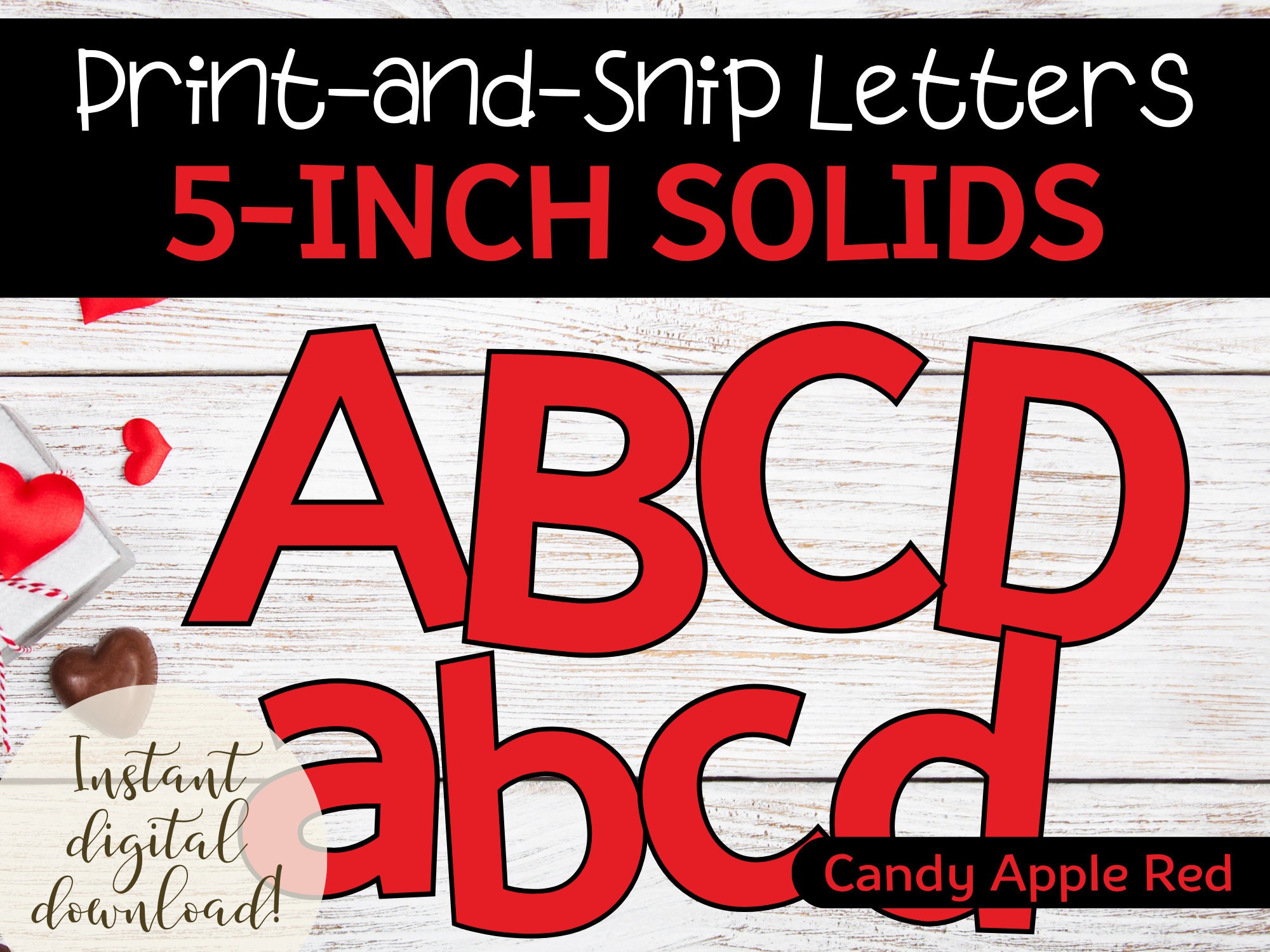 Candy Apple Red Bulletin Board Letters, Signs & Display Boards ...