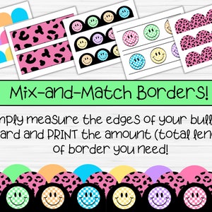 Happy Faces Bulletin Board Kit | Retro Theme Set | Back to School ...