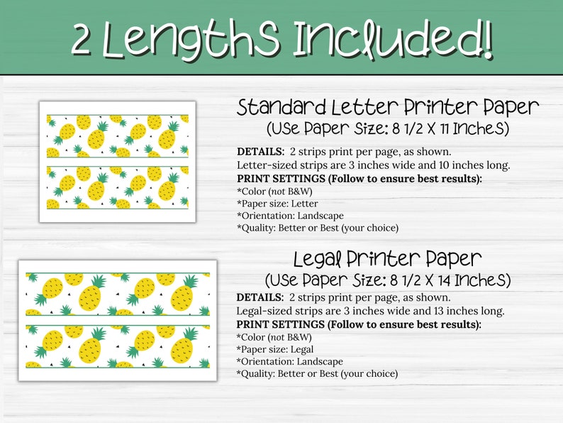 Yellow Pineapples Bulletin Board Border, Printable Trim for Classroom ...