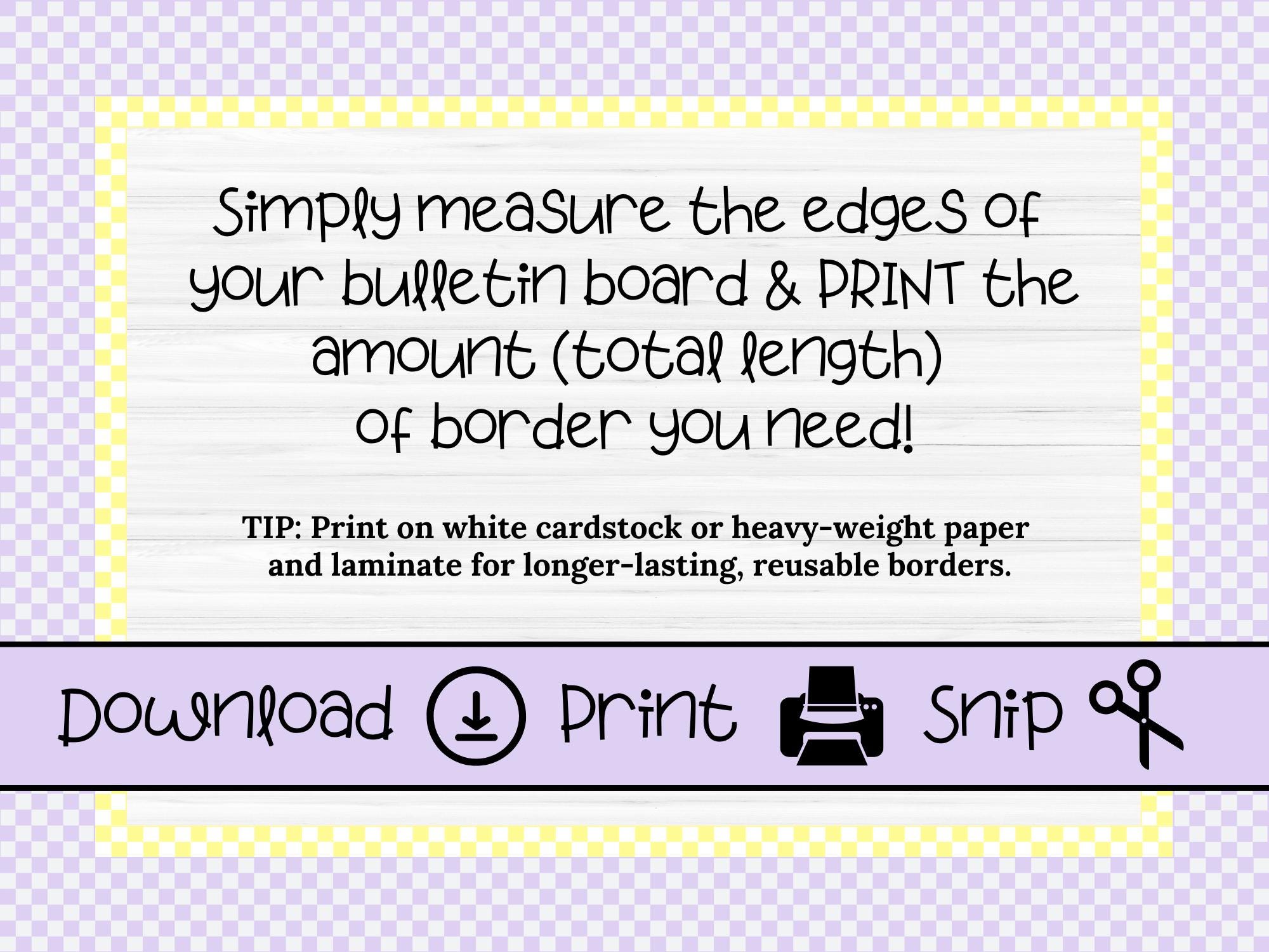 Retro Checkered Bulletin Board Borders | Pastel Classroom Decor ...