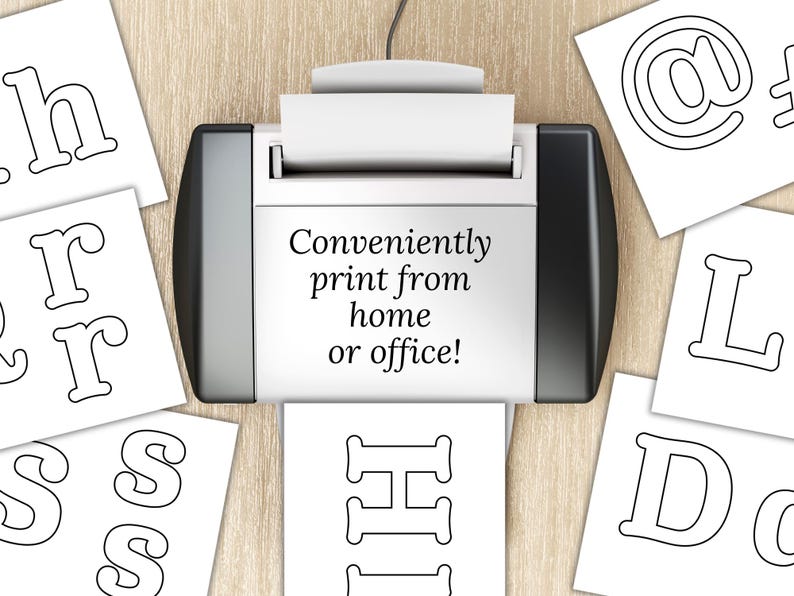 Bulletin Board Letter Set | Black Ink Outlined Letters | Homemade Signs ...