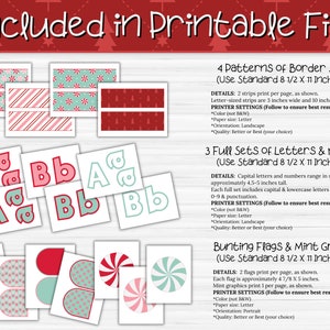 Mint Candy Holiday Bulletin Board Set | Pink, Green & Red Christmas ...