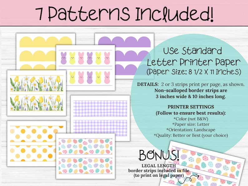 Easter Bulletin Board Borders Easter Classroom Display Printable ...