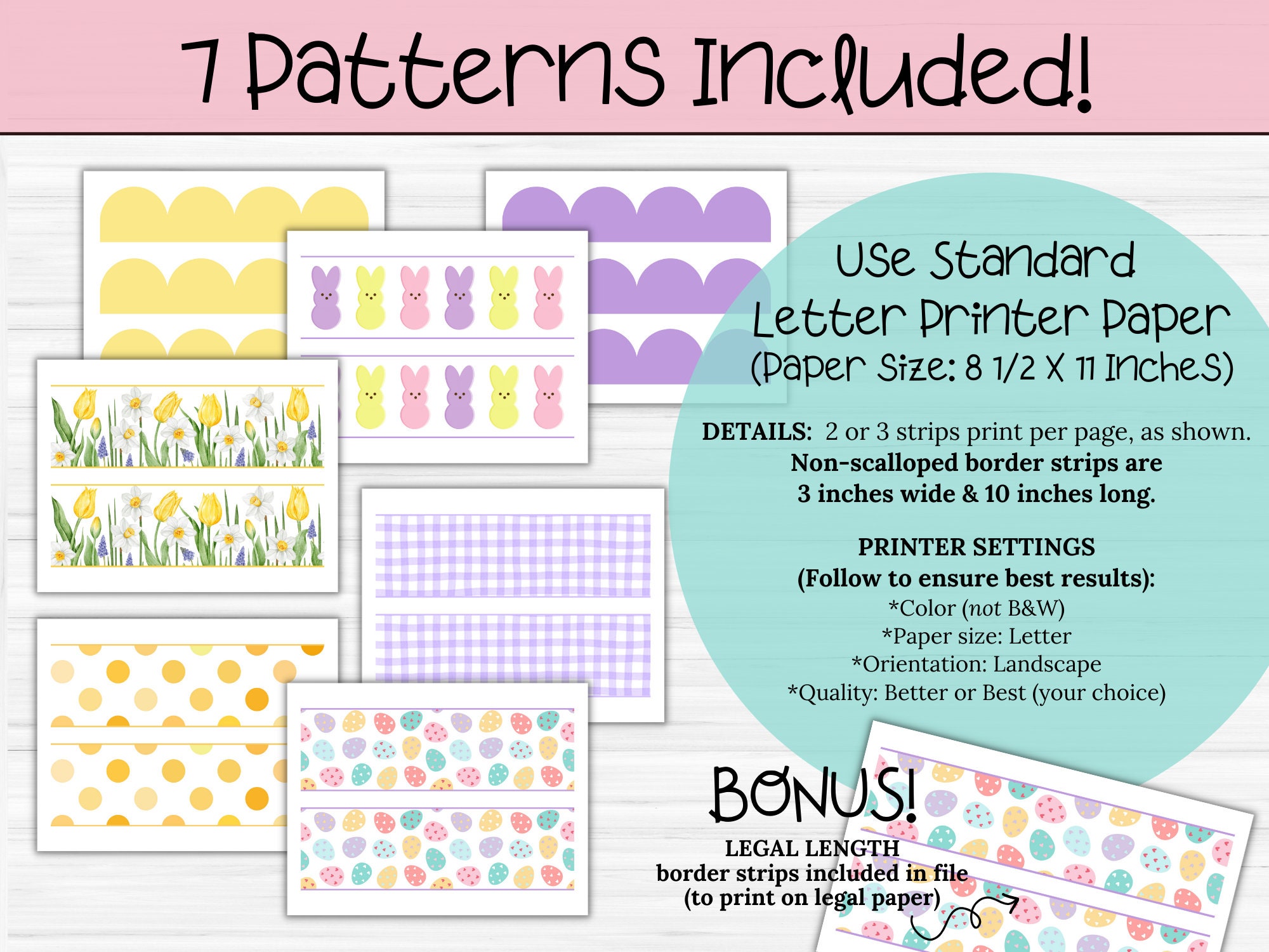 Easter Bulletin Board Borders Easter Classroom Display Printable ...