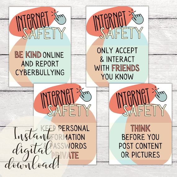 Internet Safety Posters For Teenagers