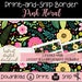 Pink Floral Bulletin Board Border: Teacher Classroom Decor (digital ...