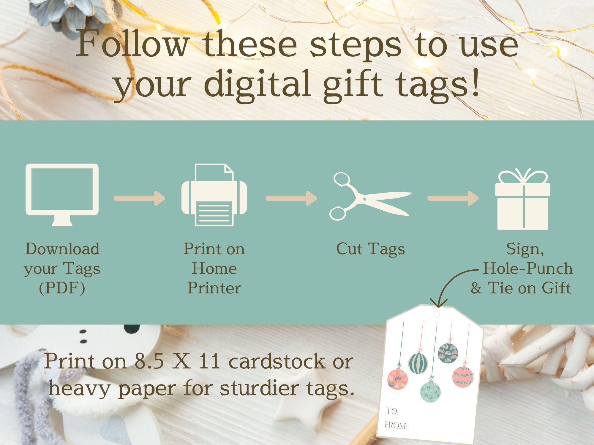 Boho Christmas Printable Fill-in Gift Tags for Holiday - Etsy