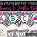Floral and Polka Dot Bunting Banner Flags Printable Classroom ...