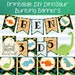 Printable Dinosaur Themed Bunting Banner Letters, DIY Birthday Party ...