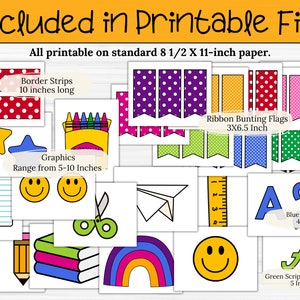 Back to School Bulletin Board Kit | Yellow Happy Face Theme | School ...