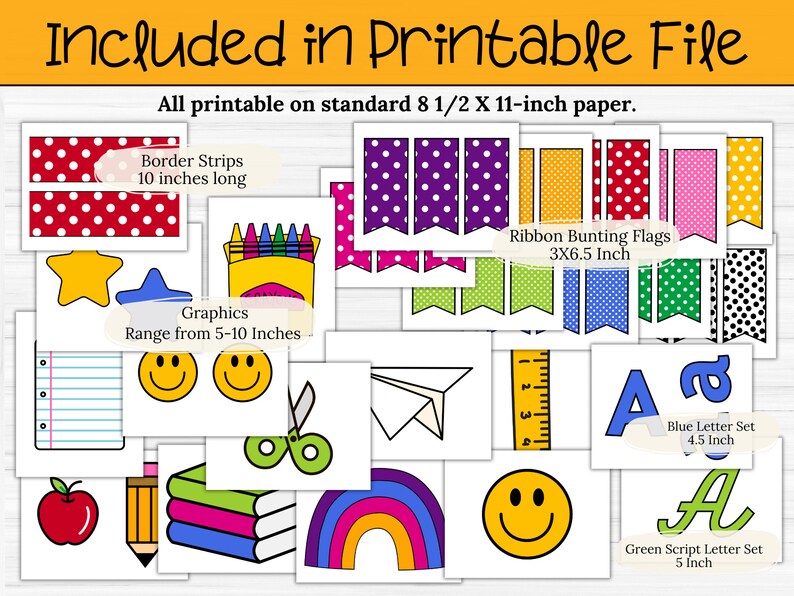 Back to School Bulletin Board Kit | Yellow Happy Face Theme | School ...