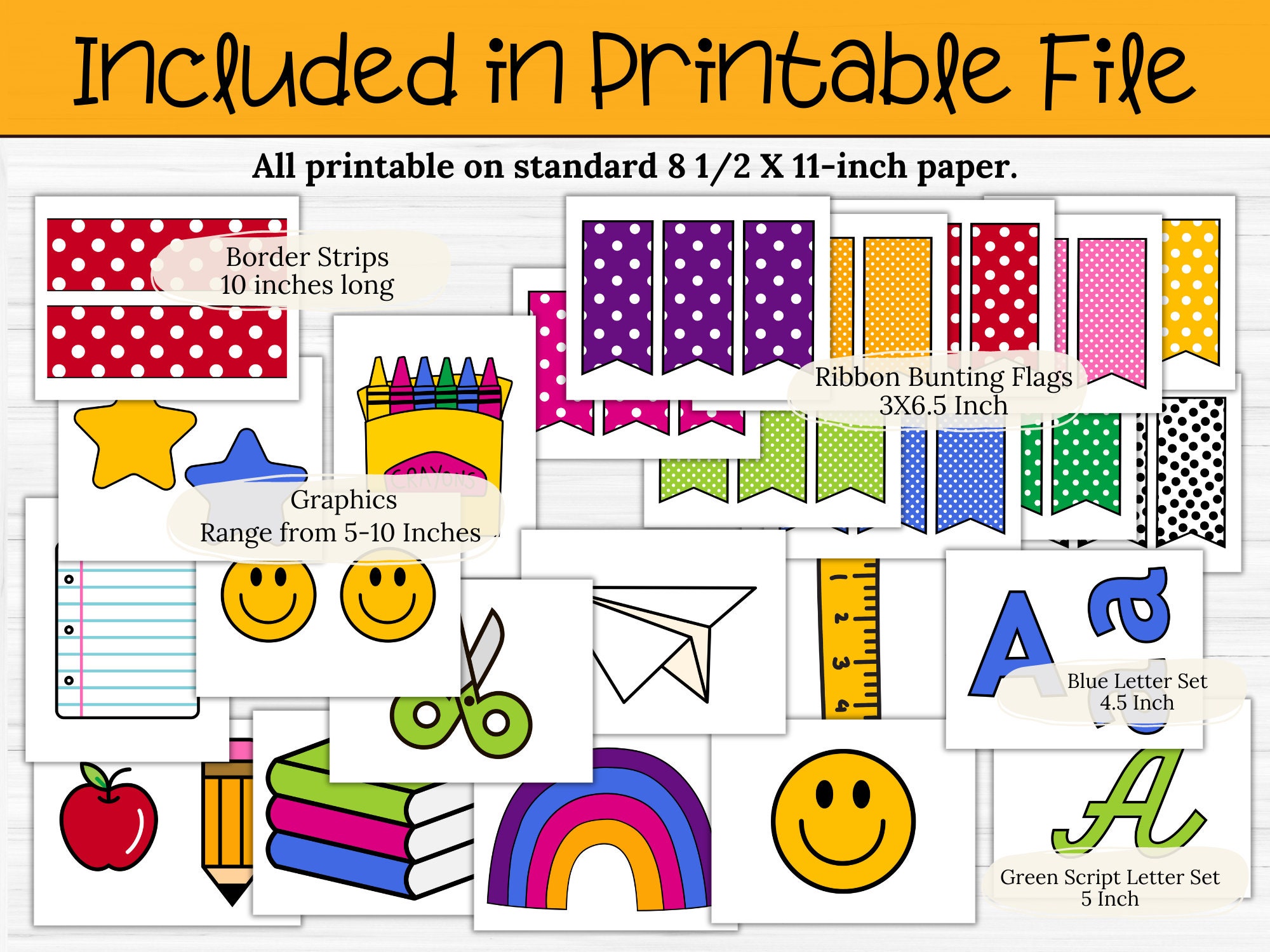 Back to School Bulletin Board Kit | Yellow Happy Face Theme | School ...