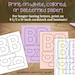 Printable Bulletin Board Letters and Numbers: 5-inch Black Outline (PDF ...