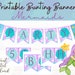 Printable Mermaid Bunting Banner Letters for Under the Sea Birthday ...