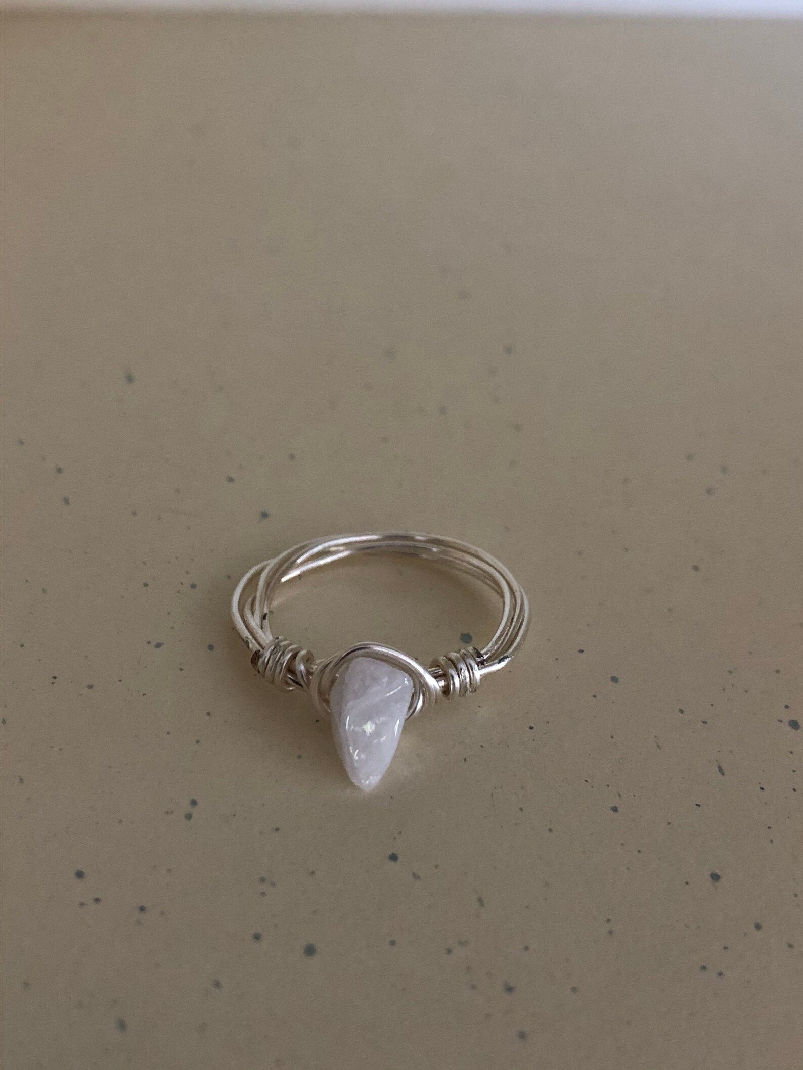 Gemstone Handmade Wire Ring | Etsy