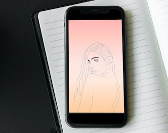 Peach Lock Screen - Etsy