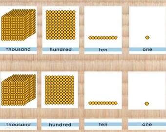Montessori Decimal System - Etsy