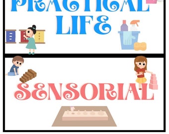 Montessori Classroom Subject Labels - Etsy