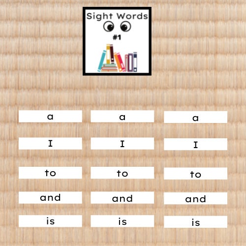 Montessori Sight Word Game - Etsy