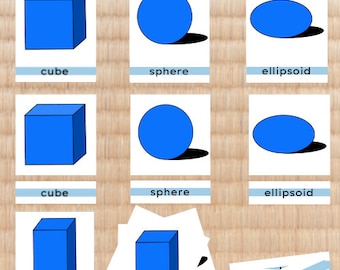 Geometric Solids Nomenclature Cards - Etsy