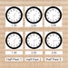 Montessori Clock Cards - Etsy