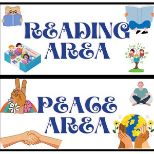 Montessori Classroom Subject Labels - Etsy