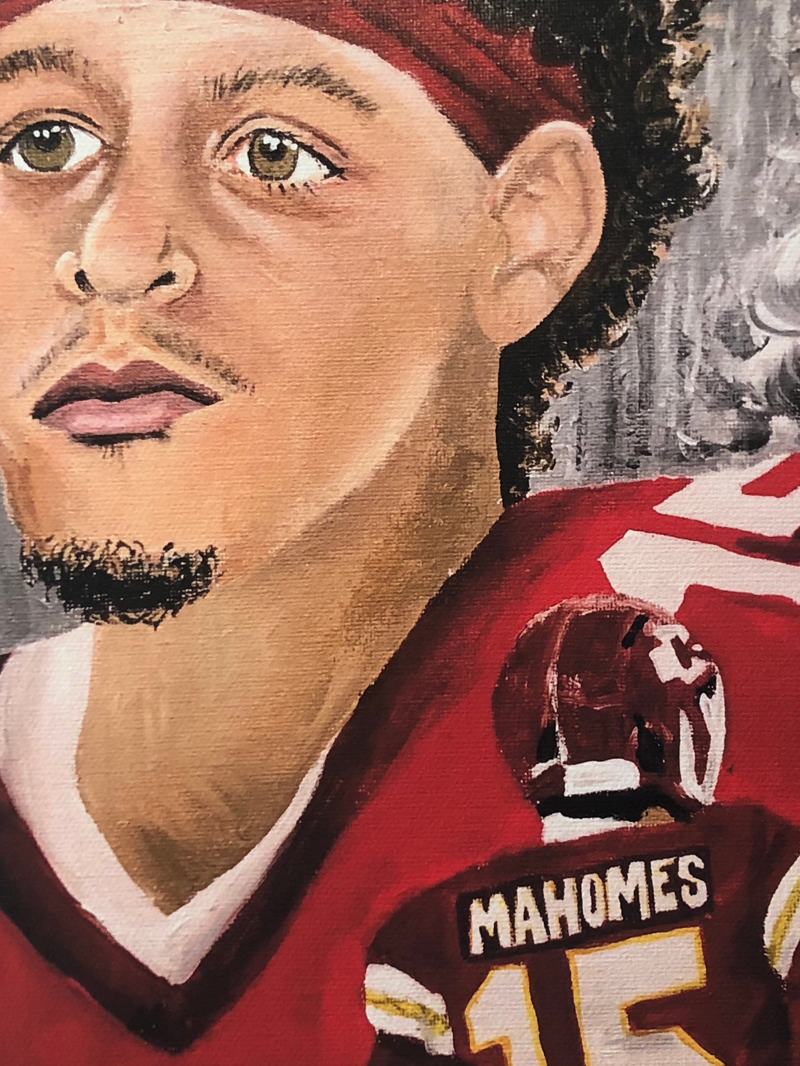Patrick Mahomes Acrylic Painting Print on Canvas - Etsy