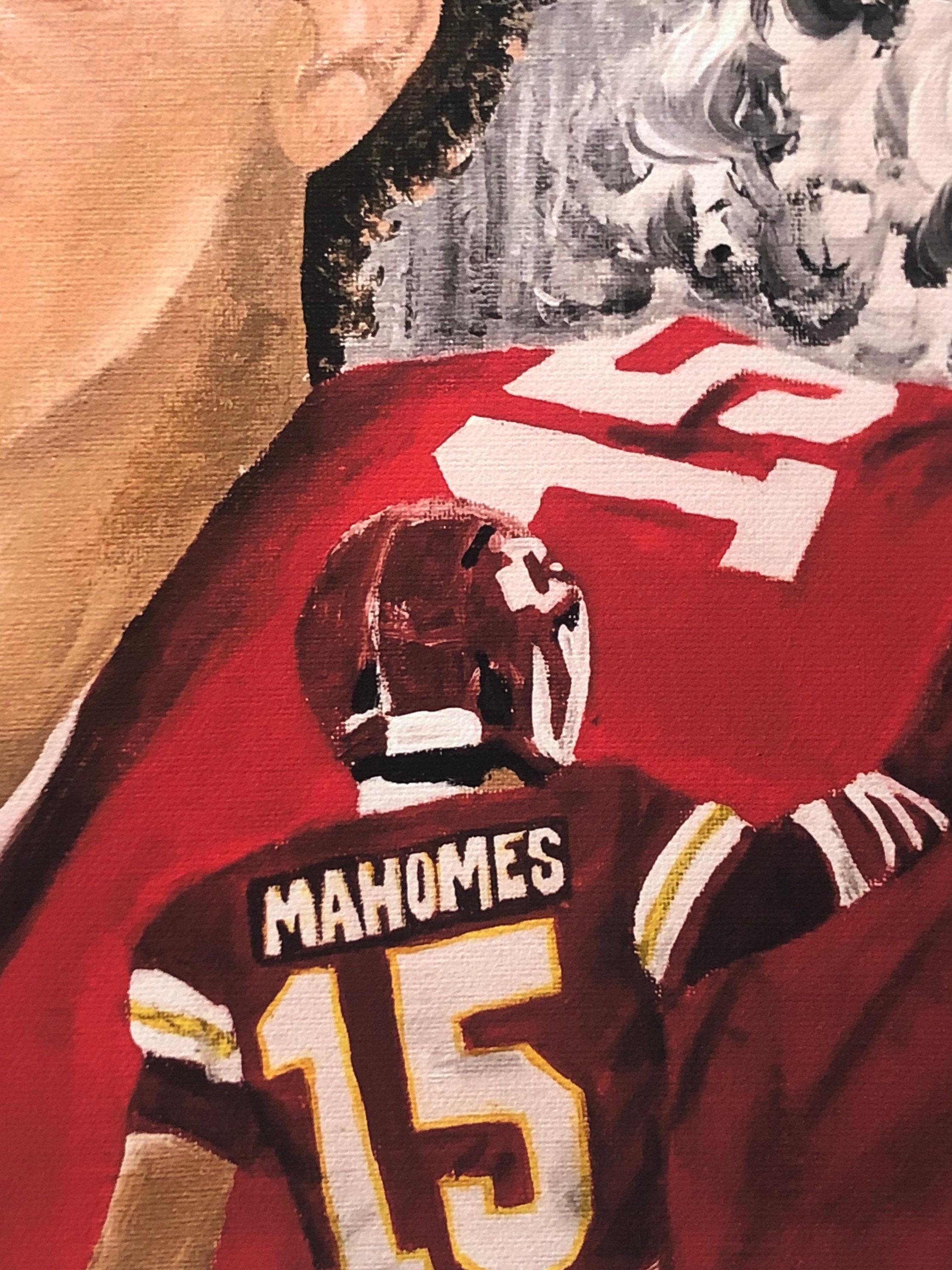 Patrick Mahomes Acrylic Painting Print on Canvas - Etsy