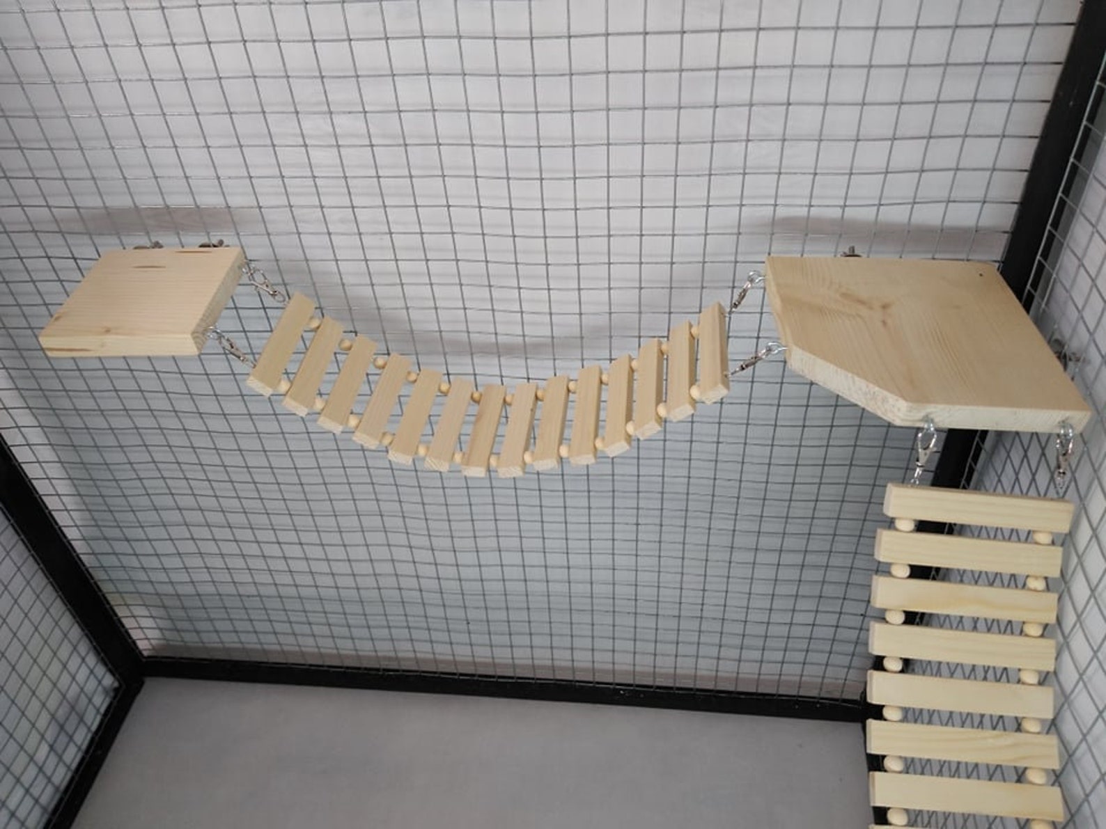Chinchilla Bridge Rat Cage Accessories Wood Rat Ladder - Etsy