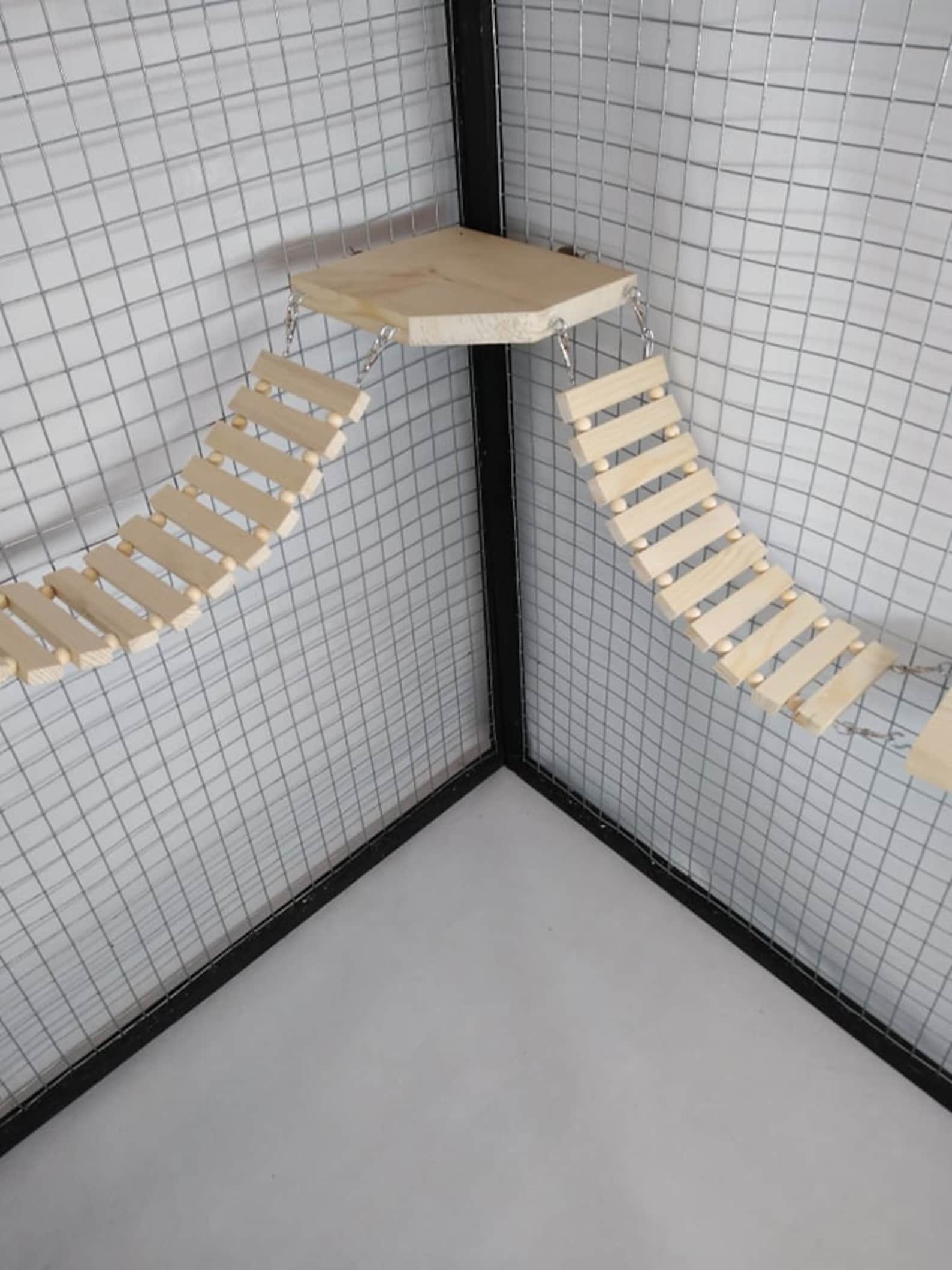 Chinchilla Bridge Rat Cage Accessories Wood Rat Ladder - Etsy